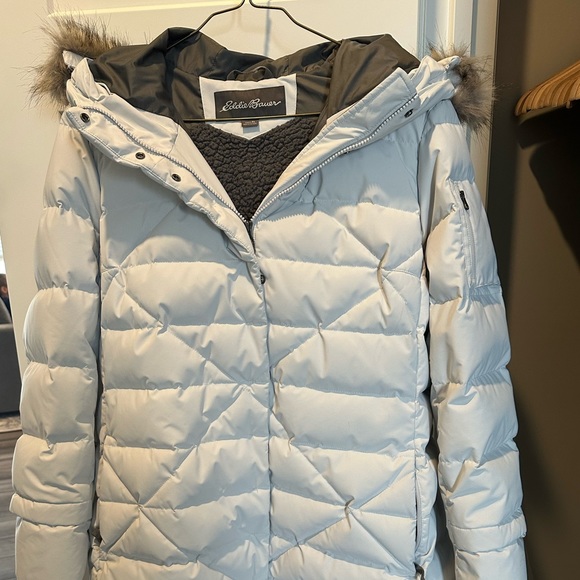 Eddie Bauer | Jackets & Coats | Sun Valley Frost Down Parka In Cement ...